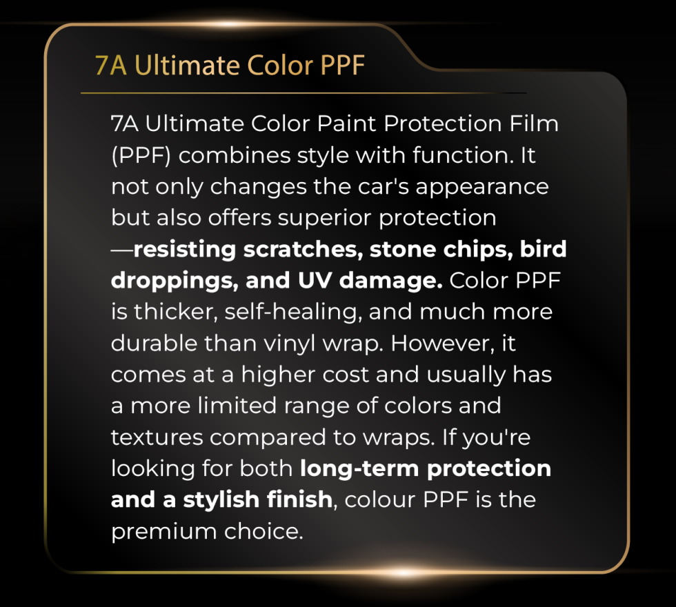Color PPF | 7Autospa Malaysia